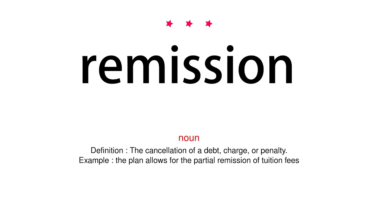 How to pronounce remission - Vocab Today - YouTube