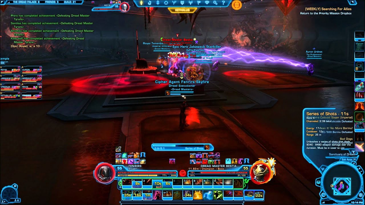 SWTOR Dread Masters Vs Dread Masters Bestia 8M HM! - YouTube