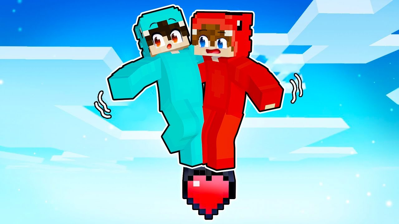 Dyzio i Nunu są na JEDNYM SERCU w Minecraft - YouTube