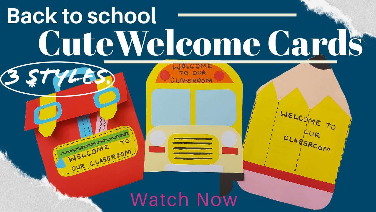 Welcome Card For Students Handmade Welcome Card Ideas How To Make Welcome Card For Students Handmade Welcome Card Ideas How To Make
