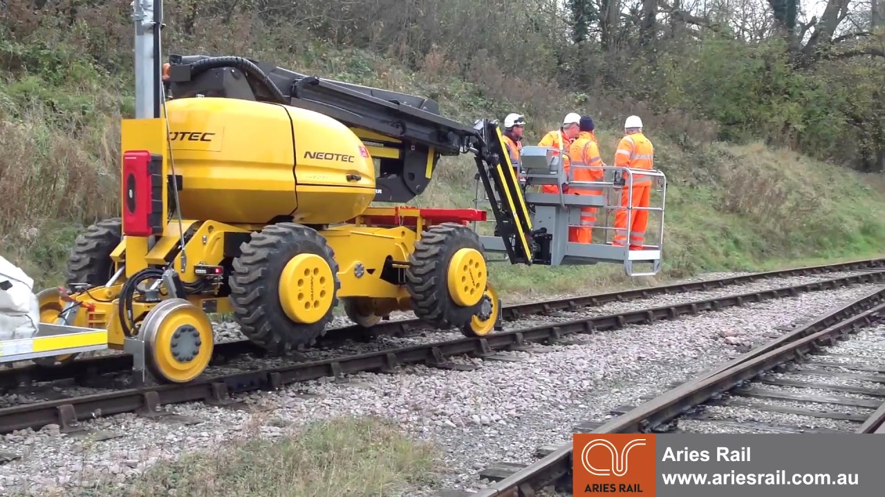 SkyRailer400RR Road-Rail Elevated Work Platform - YouTube