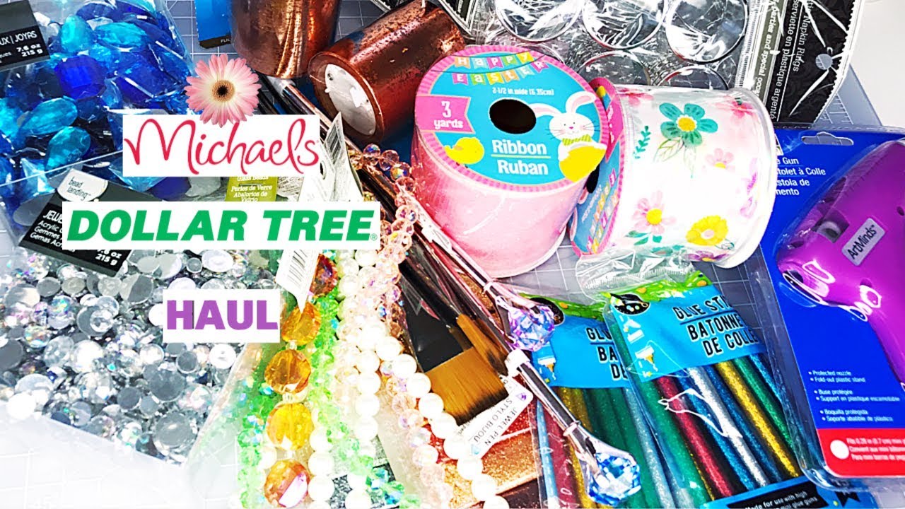 My First Dollar Tree & Michaels Spring 2019 Haul #dollartreehaul # ...