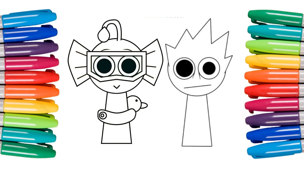 Coloring Fun Sprunki Bailey and Lime For Kids - Sprunki Bailey and Lime ...