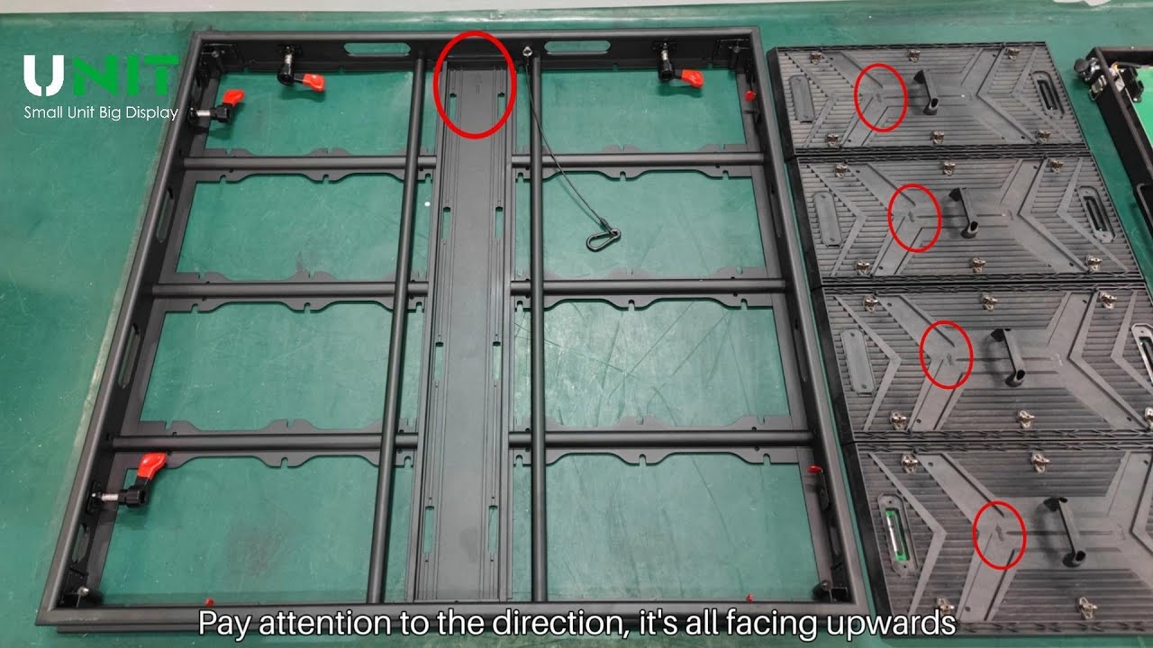 How to Assemble the OF1000 Series Outdoor LED Display Cabinet? - YouTube
