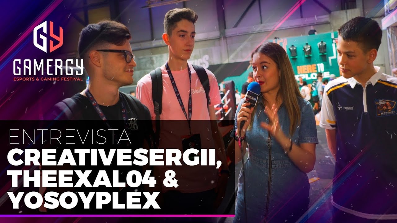 ¡RETAMOS A CREATIVESERGI, THEEXAL04 & YOSOYPLEX! 💃 | GAMERGY 10 - YouTube