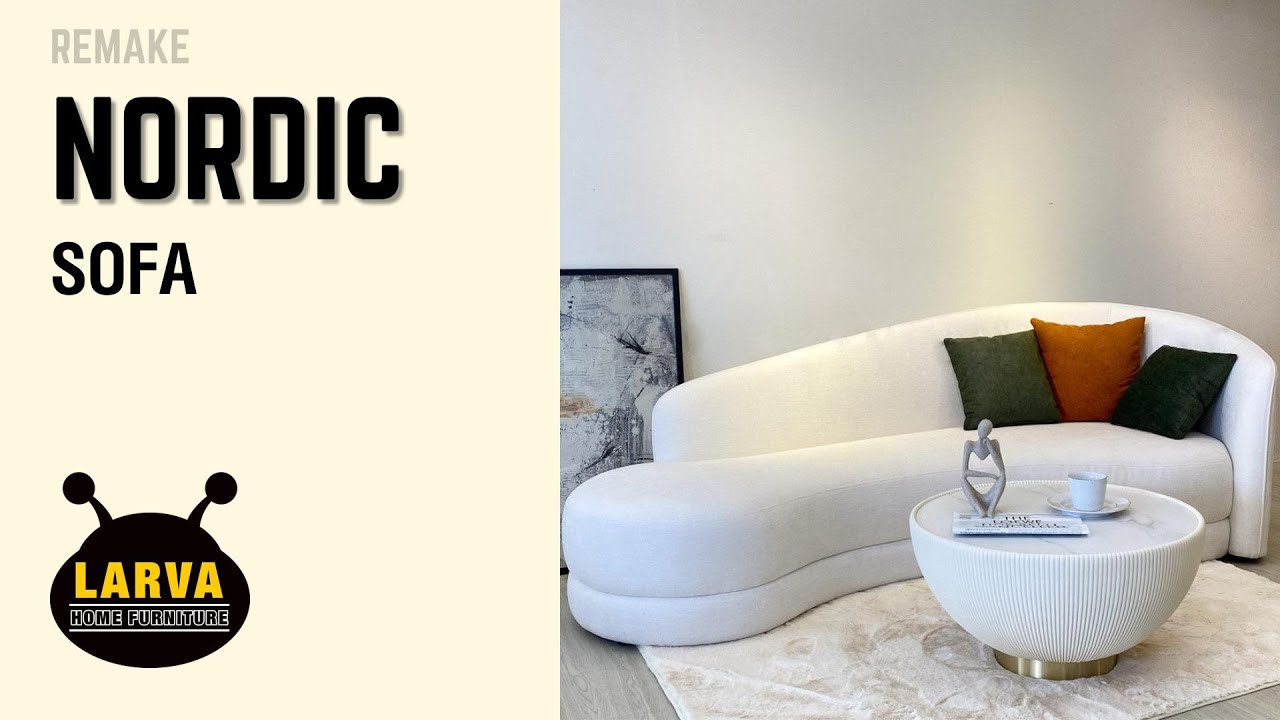 Nordic Sofa | Larva Home Furniture - YouTube