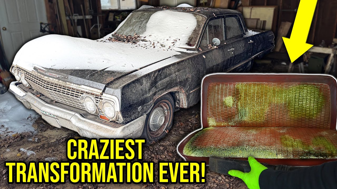 Cleaning A 63 Year Old Barn Find! | Craziest Transformation EVER! - YouTube