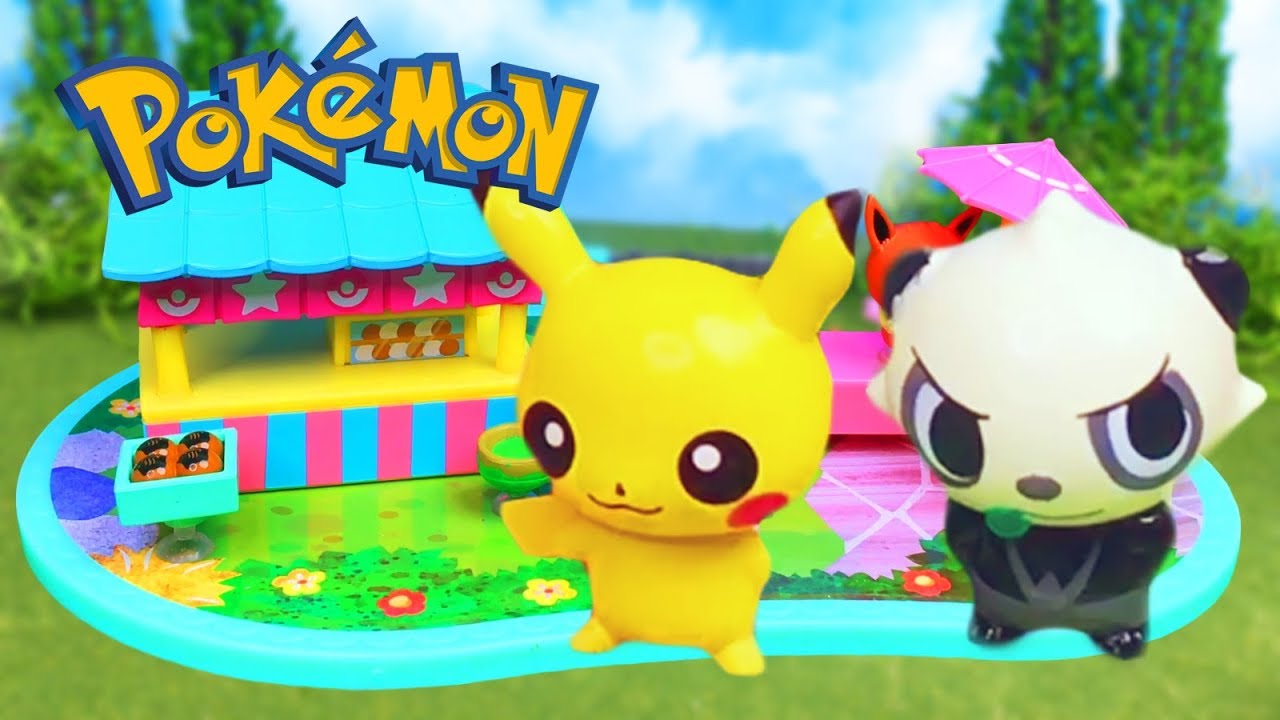Pokemon Petite Pals Garden Adventure Kitchen Hut Playset - YouTube