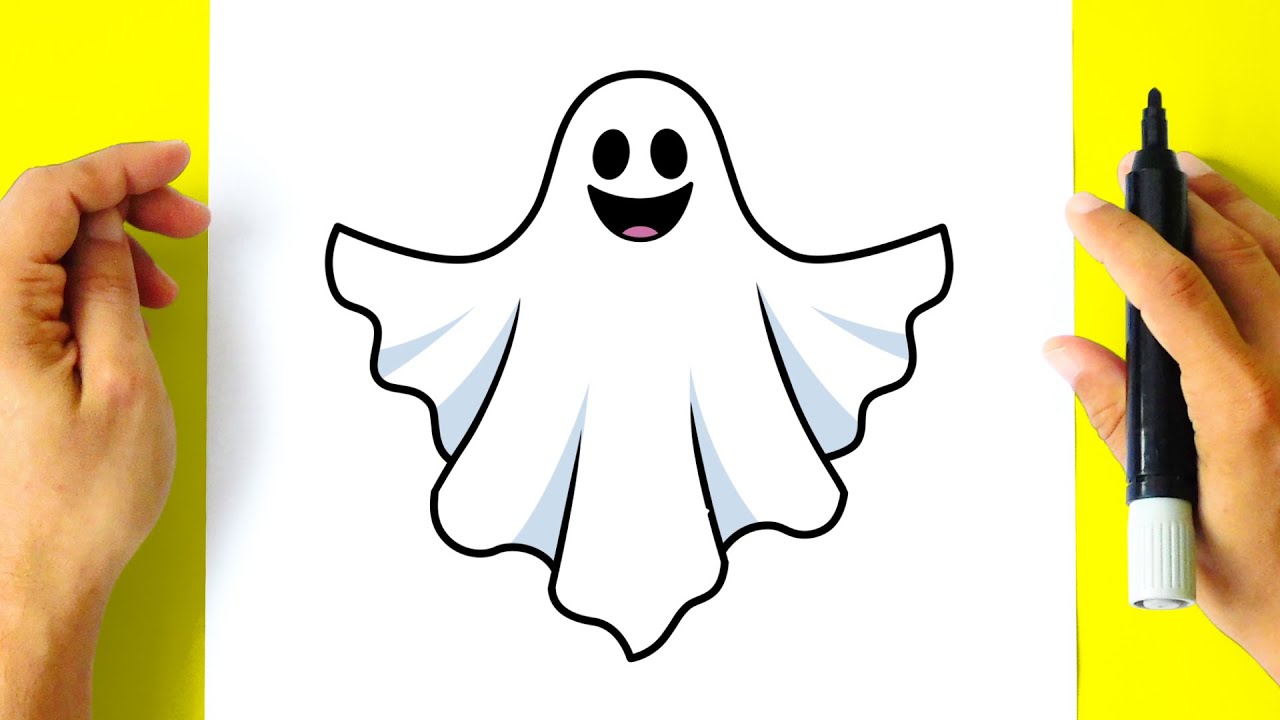 Como DESENHAR um FANTASMA - Como DIBUJAR un FANTASMA - Halloween ...
