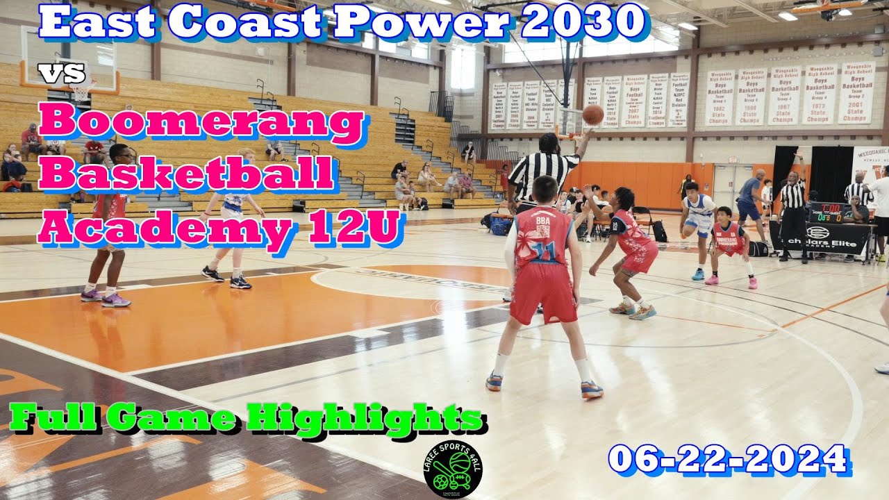 Boomerang Basketball Academy 12U vs East Coast Power 2030 06-22-2024 ...