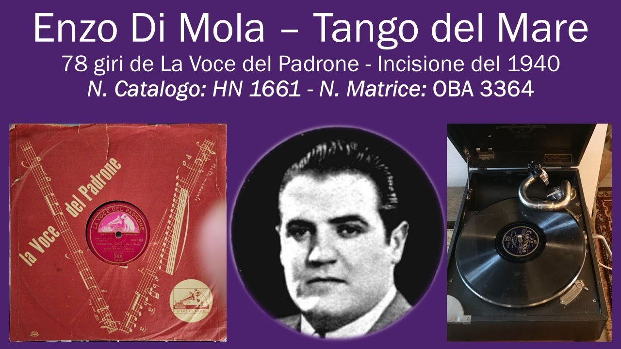 1940 - Enzo Di Mola – Tango del Mare - YouTube