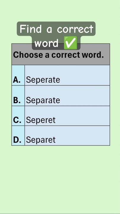 Spelling test _ which word is spelled correctly #wordmeaning # ...