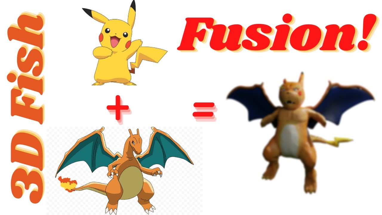 Make Pikachu Fusing with Charizard (3D modelling) - YouTube