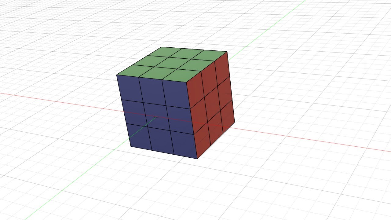 Rubik Cube(3X3) in fusion 360 - YouTube