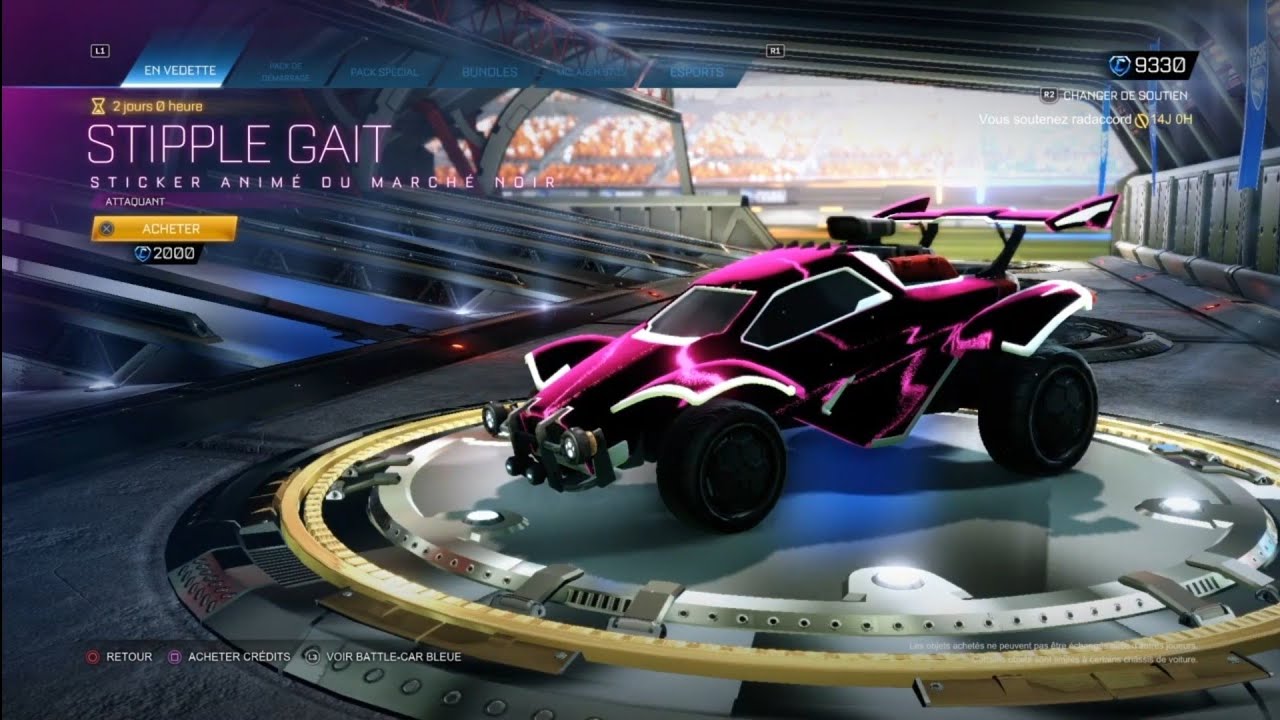 *STIPPLE GAIT* NOUVELLE BOUTIQUE ROCKET LEAGUE D'AUJOURD'HUI (28 MAI ...