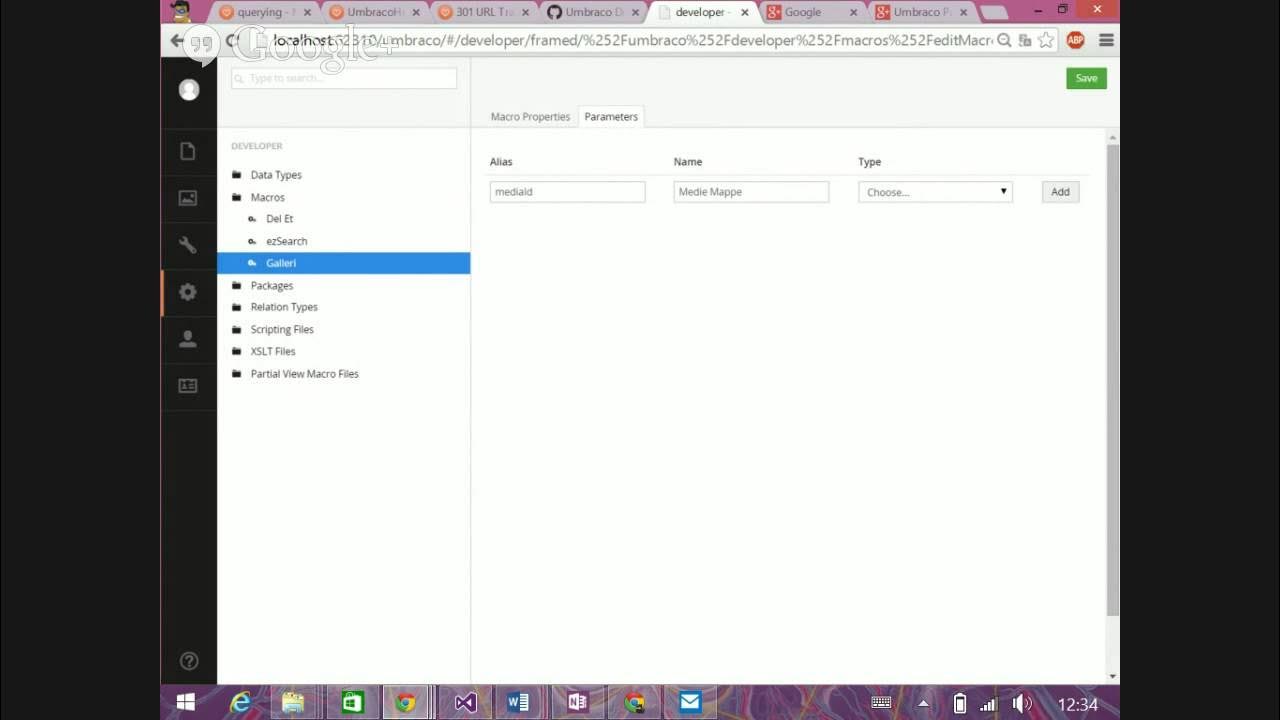Umbraco Partial View Macro - YouTube