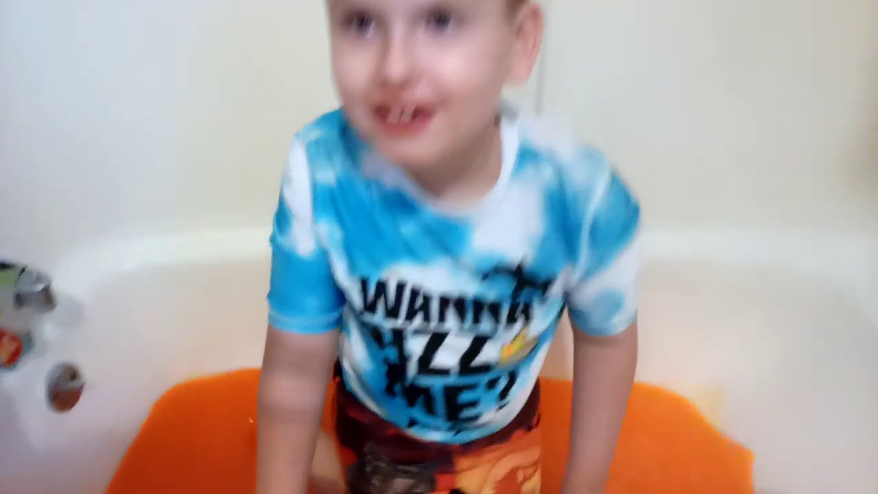 The Orange bath challenge - YouTube