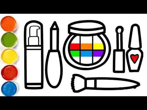 How To Draw Makeup - YouTube