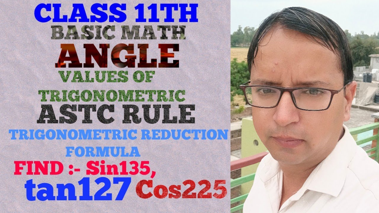 CLASS 11TH | ASTC RULE | TRIGONOMETRIC REDUCTION FORMULA | Basic math ...