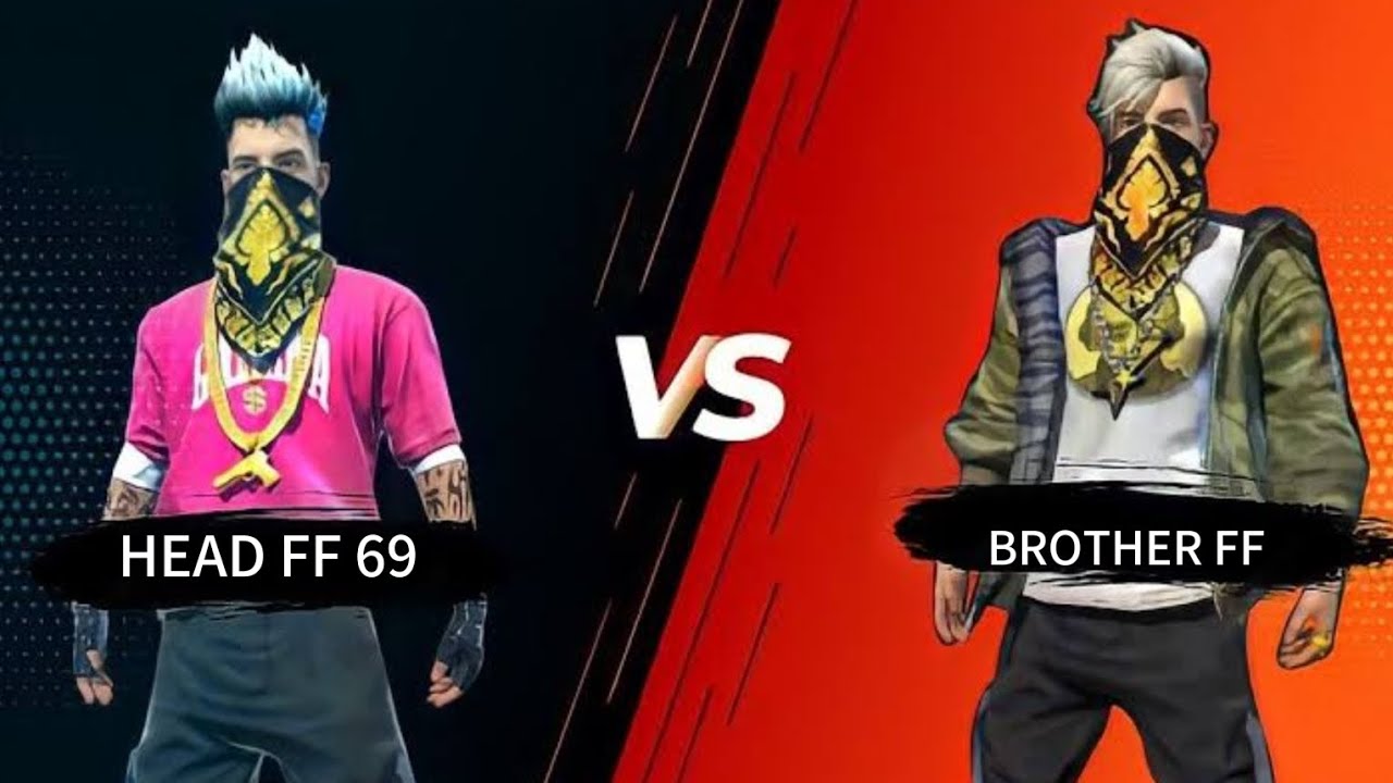 1VS 1 COSTOM HEAD FF 69 VS BROTHER FF FULL AGGRESSIVE COSTOM#gaming # ...