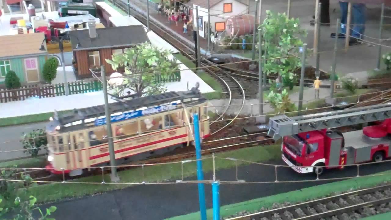 huge scale model RC tram display , tram museum Hannover Germany. - YouTube