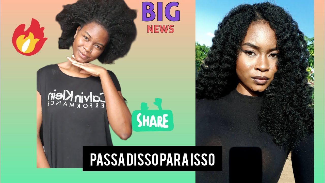 estilo de cabelo para crespas com #mechas #darling - YouTube