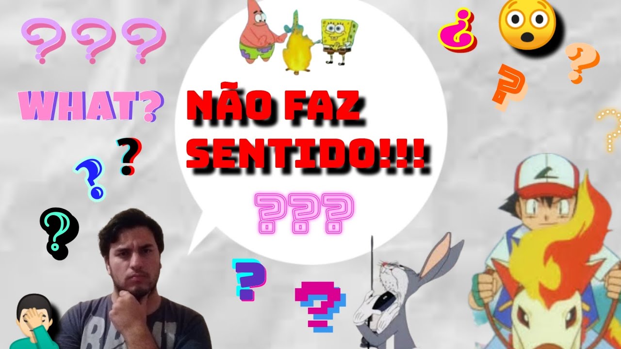 Momentos sem sentido em desenhos animados| Cenas sem sentido em ...