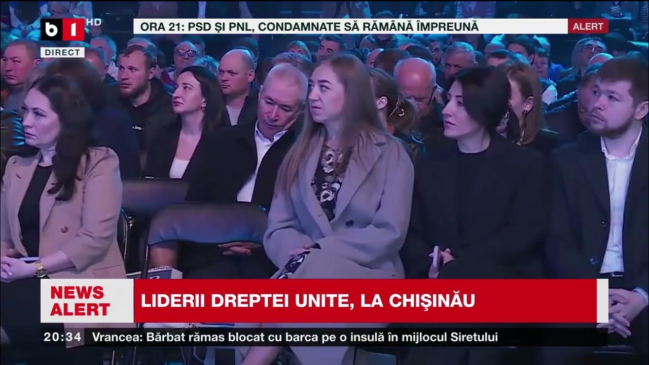 LIDERII DREPTEI UNITE, LA CHIȘINĂU. Știri B1TV_ 24 martie 2024 - YouTube