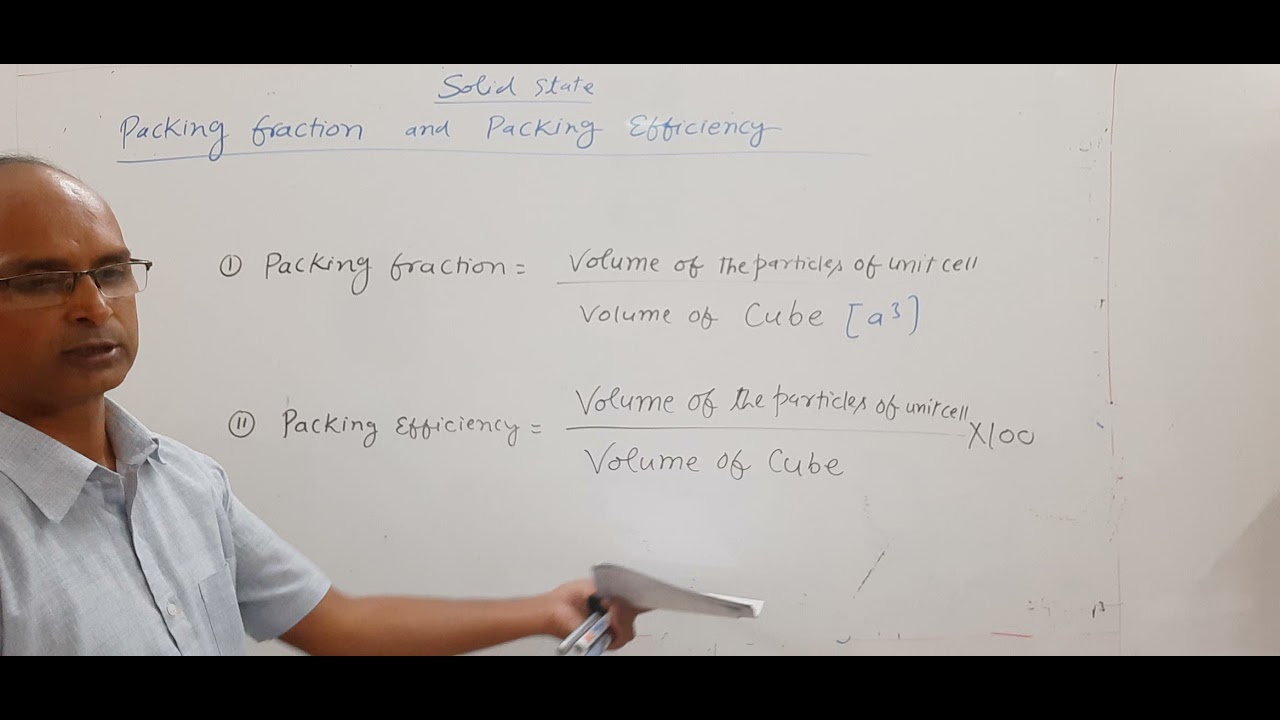 class 12th packing efficiency in solid state . - YouTube