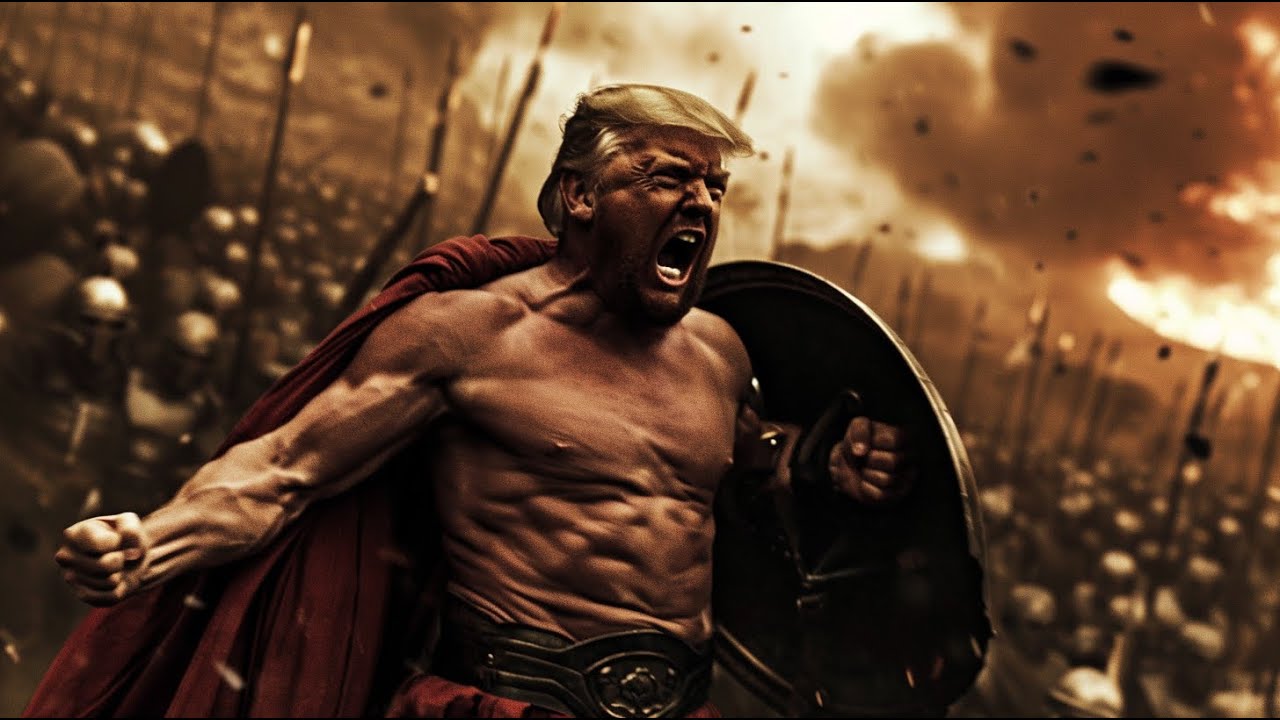 '300' featuring Donald Trump as King Leonidas (A.I. Movie Trailer ...