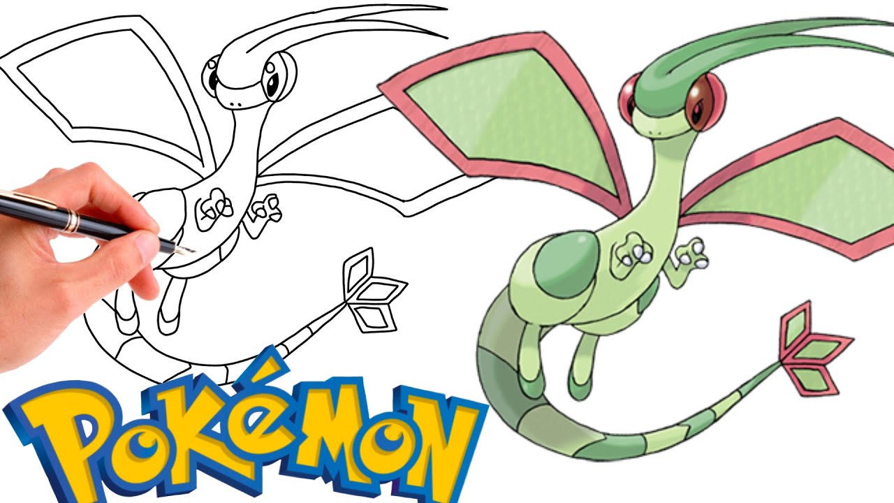 How To Draw FLYGON POKEMON #330 | Generation 3 - YouTube