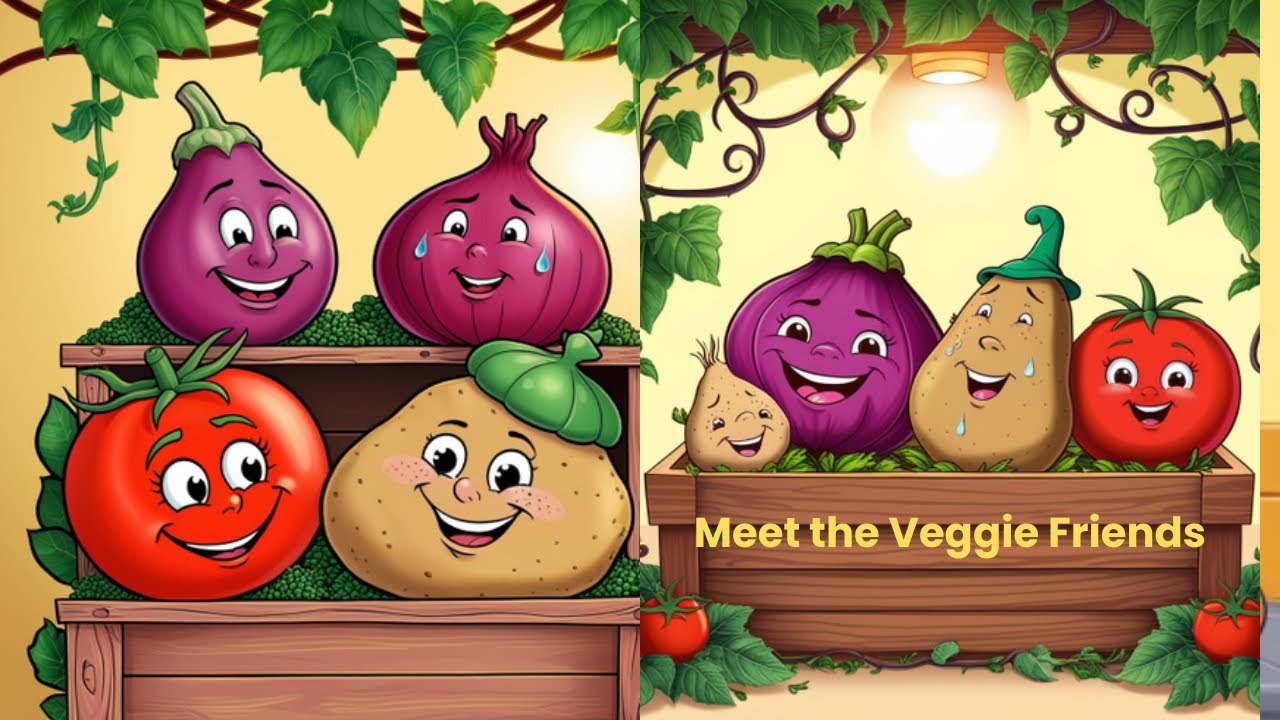 Meet the Veggie Friends | Fun Learning with Brinjal and Friends! - YouTube