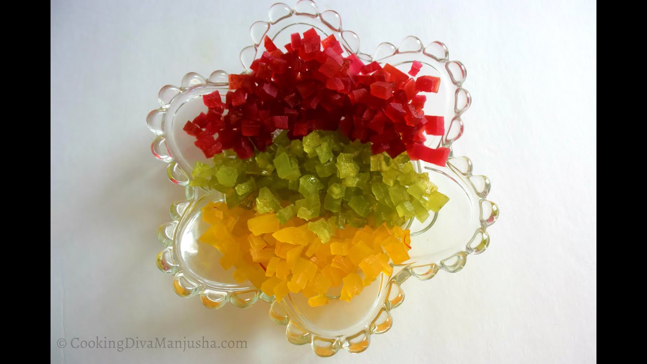 HOW TO- make Tutti frutti in natural colors|Candied papaya|Homemade ...