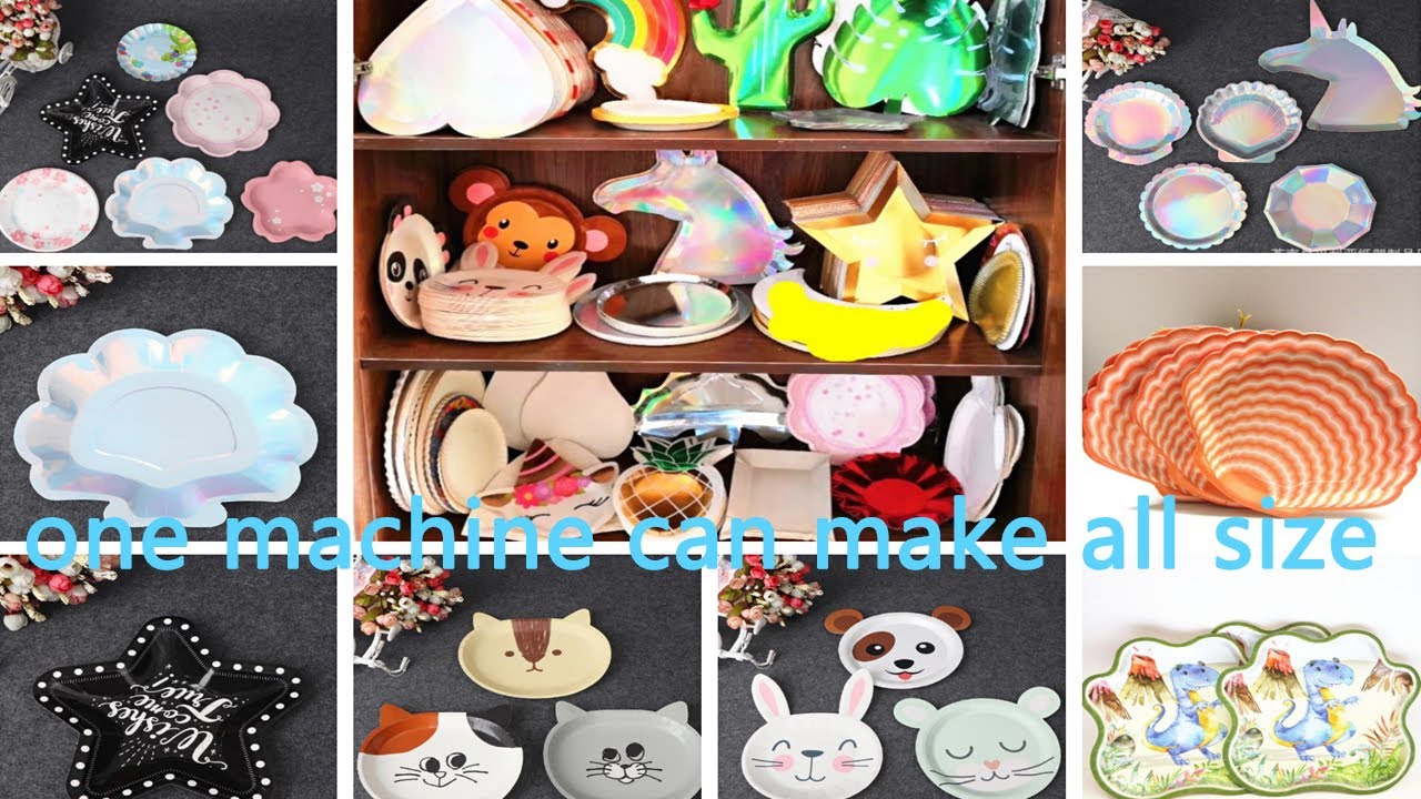All in one full automatic paper plate making machine /party birthday ...