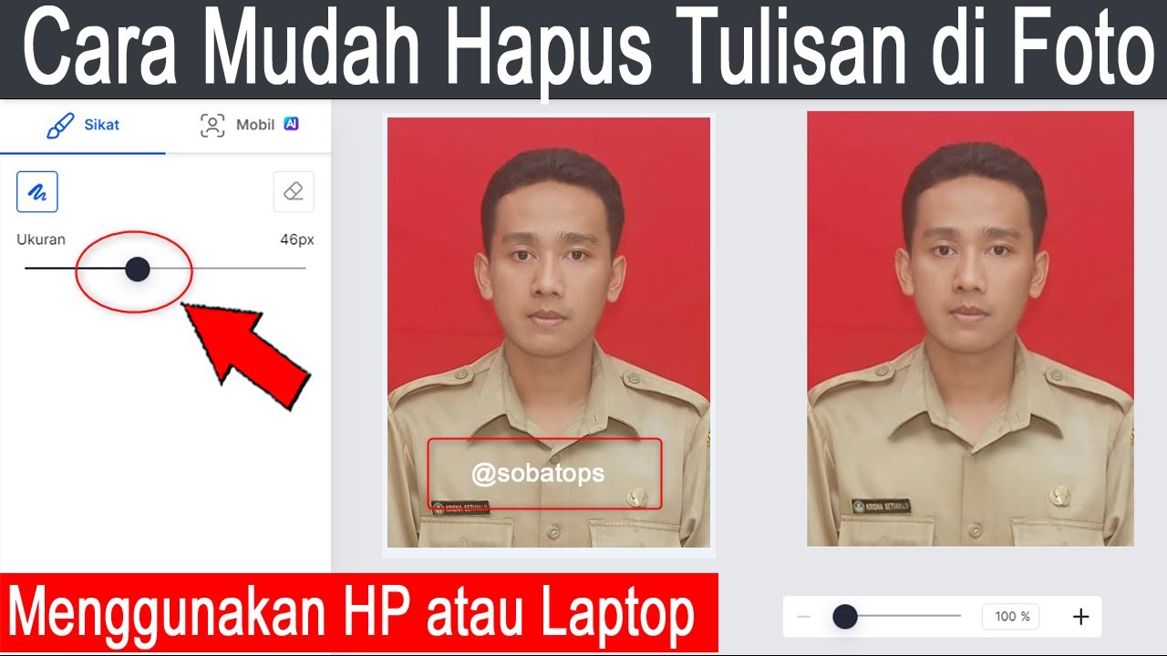 Cara Mudah Menghapus atau Menghilangkan Tulisan di Foto Menggunakan Hp ...
