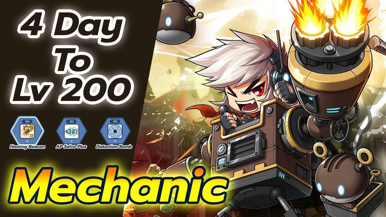 Maplestory M : Mechanic เวล 200 ใน 4 วัน SF147 - YouTube