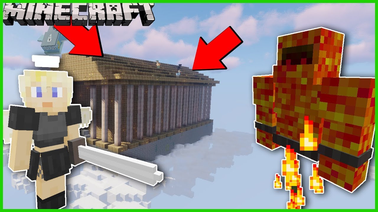 Minecraft - THE AETHER ll | DIVE INTO THE AETHER & FIGHT GODS - YouTube