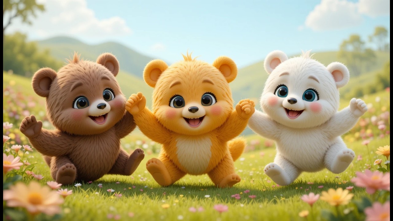 Three Little Bears Tumble Tumble Tumble | Fun Action Song & Nursery ...