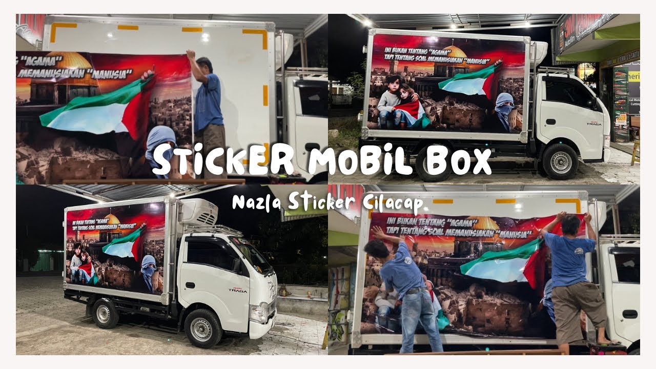 STICKER MOBIL BOX FREE PALESTINA!! - YouTube