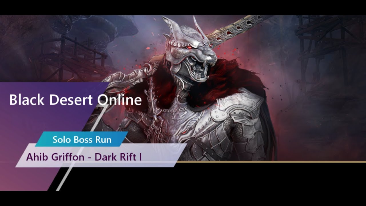 Black Desert Online - Ahib Griffon Dark Rift I - YouTube