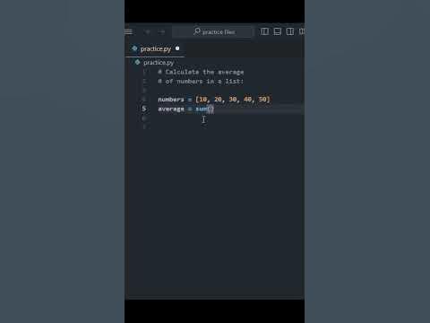 Calculate the average | #python #pythonprogramming#coding#learnpython #pythonforbeginners - YouTube
