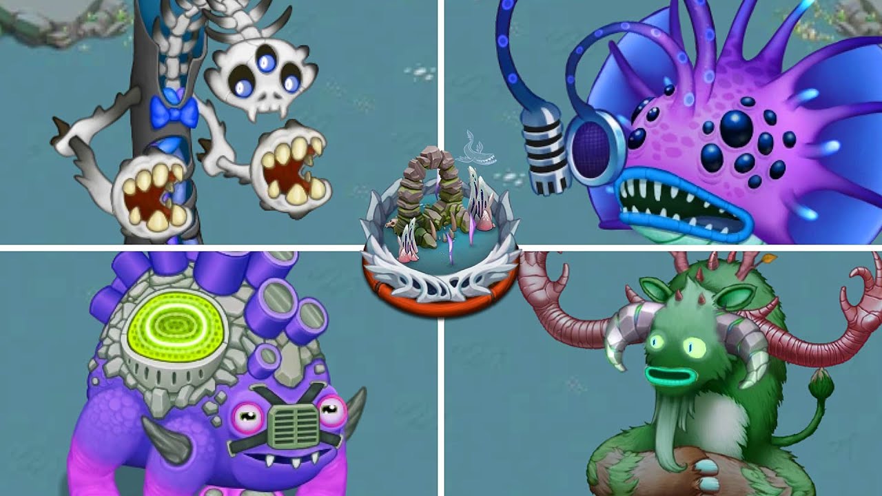 Bone Island - All New Monsters (All Sounds & Animations) + Full Song ...