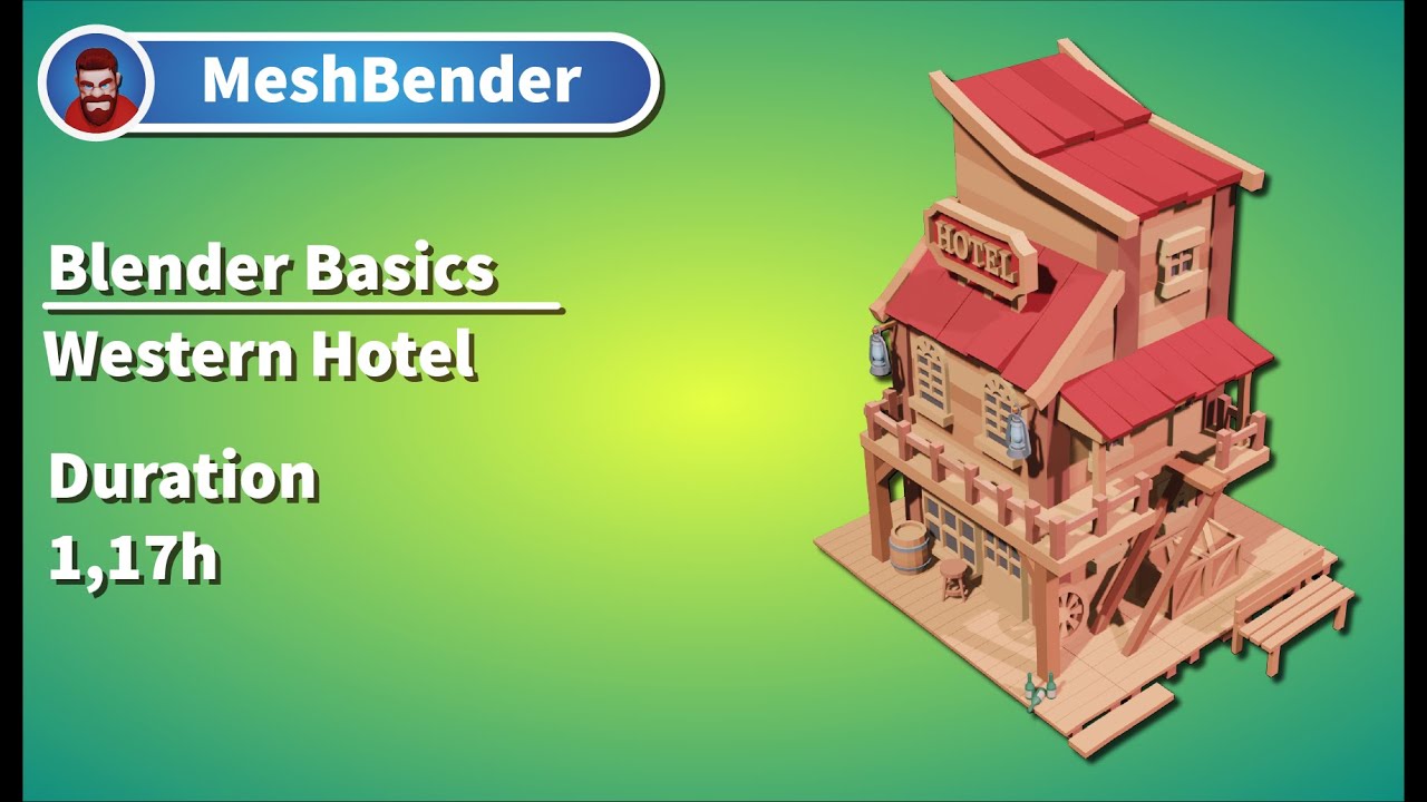 Blender Basics: Modelling Western Hotel - YouTube