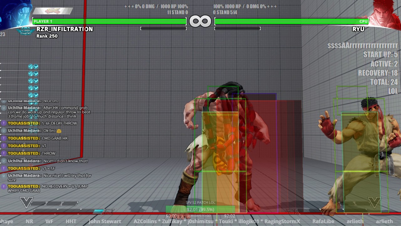 SFV NECALLI CMD GRAB THROW RANGE LOL - YouTube