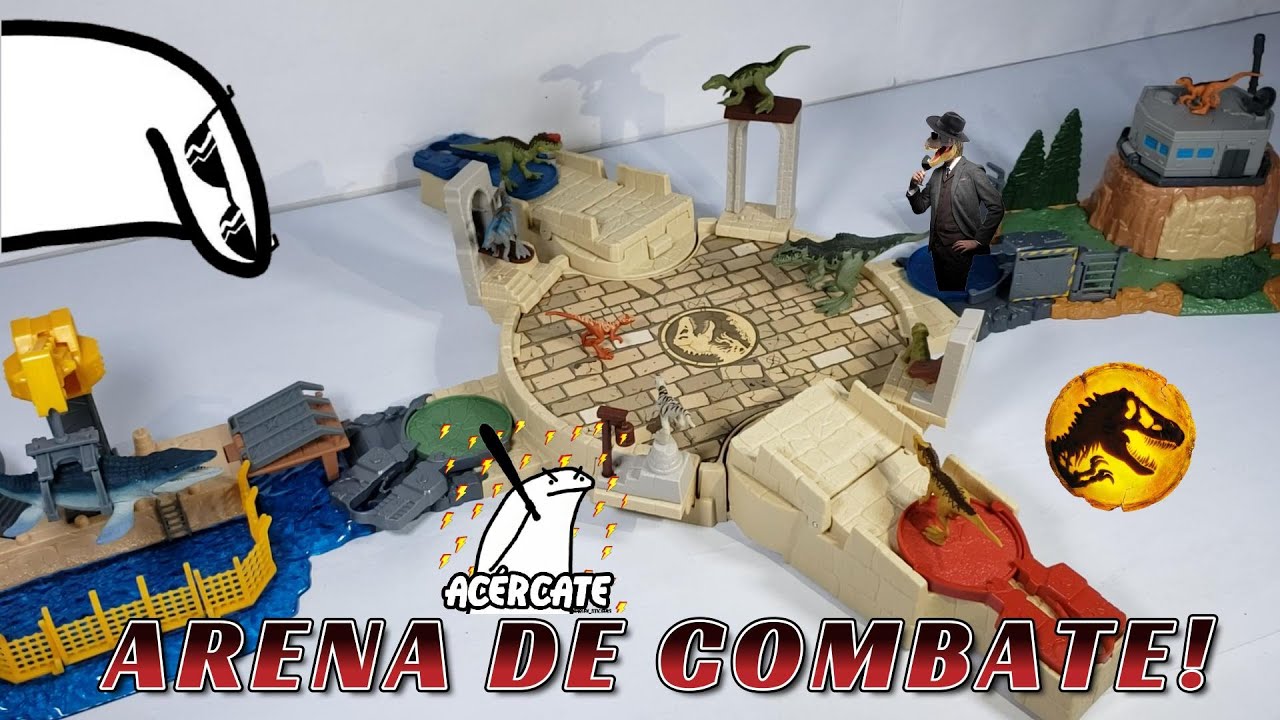 Jurassic World Dominion Mini Action Dinos Arena de Combate Mattel 2022 ...