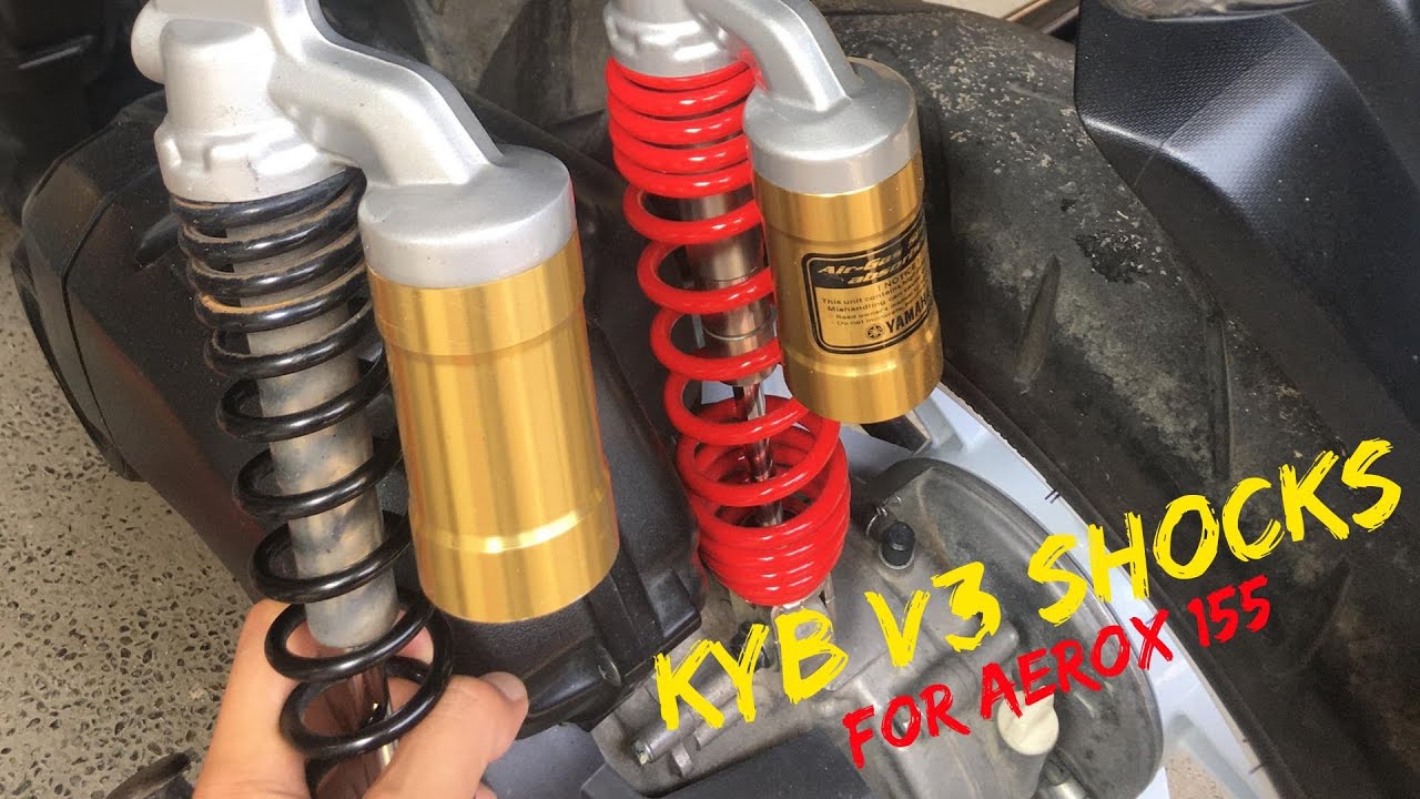 AEROX 155 | KYB V3 shocks replacement - YouTube