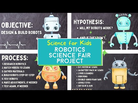 SCIENCE FOR KIDS: Robots Science Fair Project (Jumpingbot, Brushbot ...