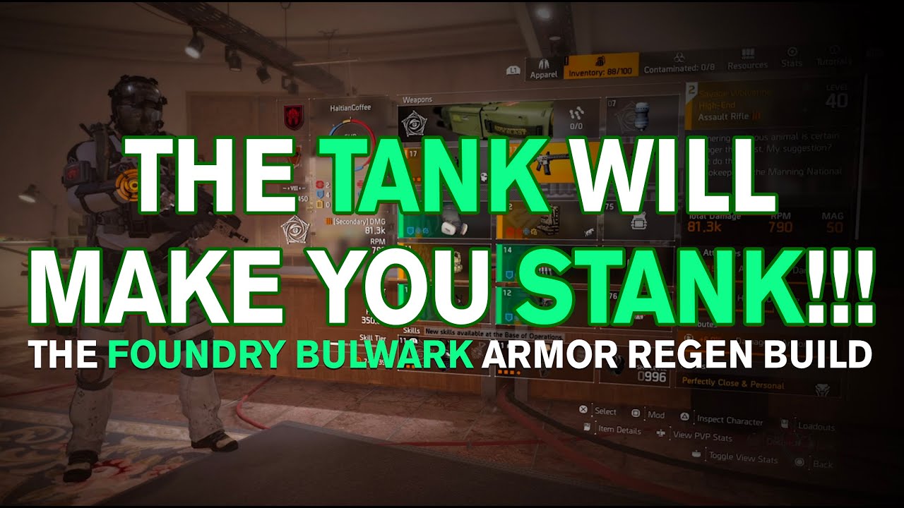 The Foundry Bulwark Build - Tom Clancy's The Division® 2 - YouTube