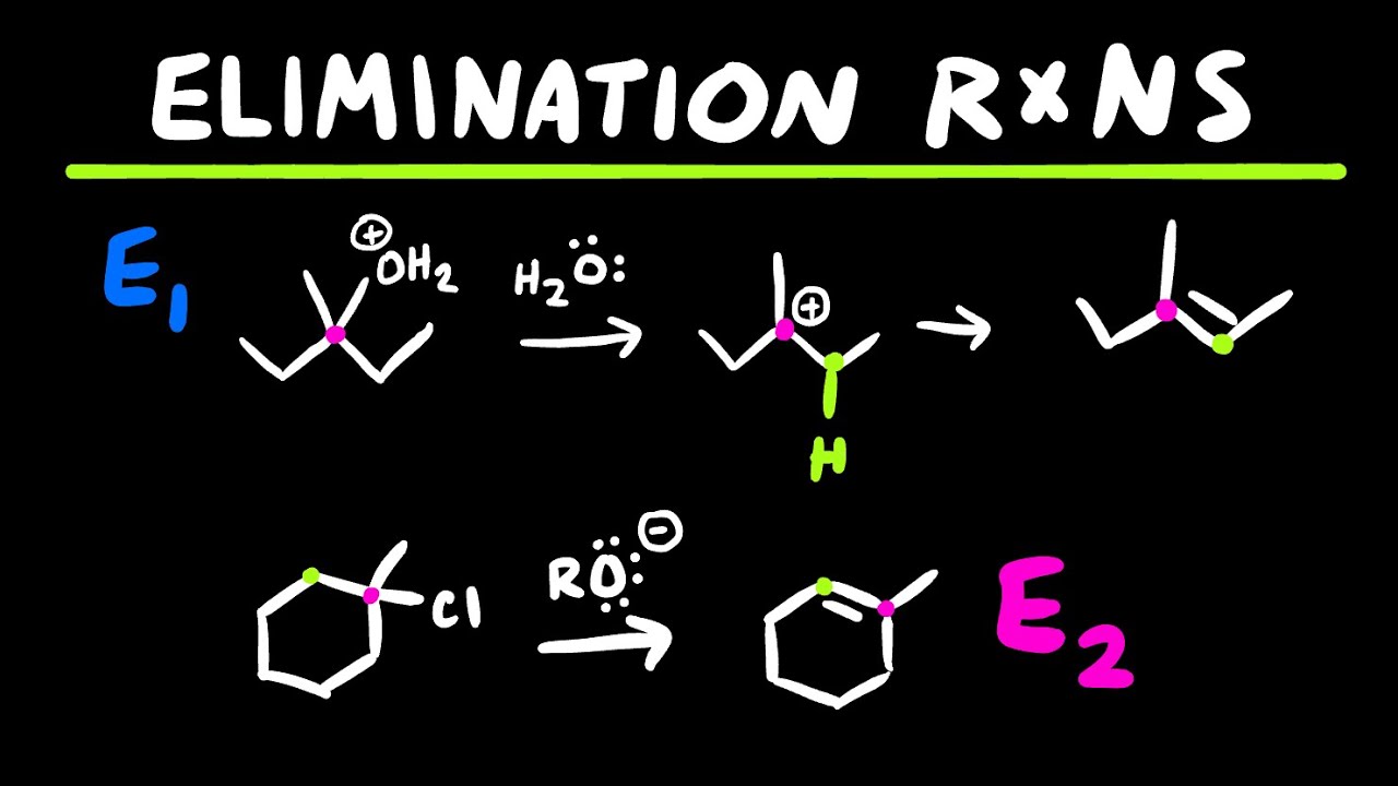 Elimination Reactions | E1 VS E2 Reactions | Organic Chemistry - YouTube