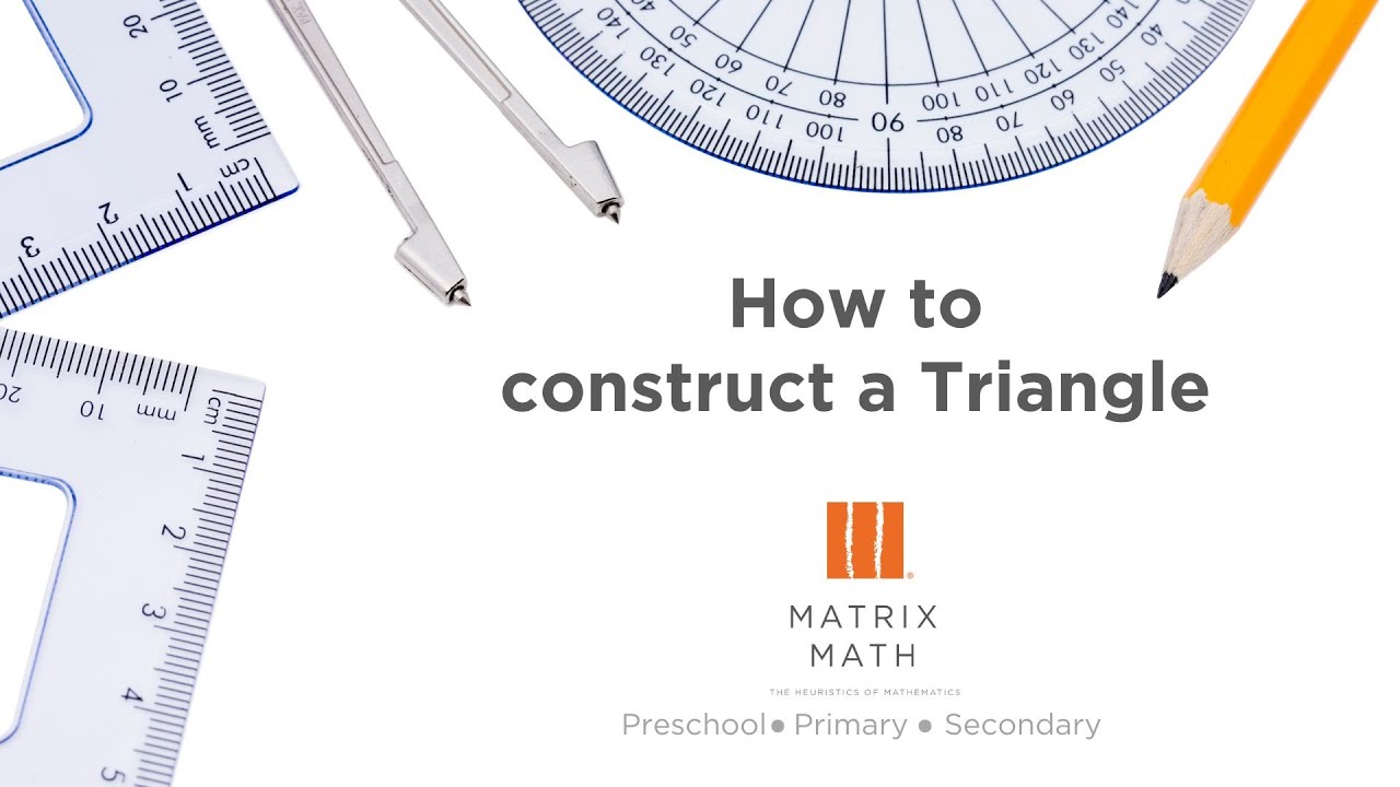 Secondary Math - How to constructing a triangle - YouTube